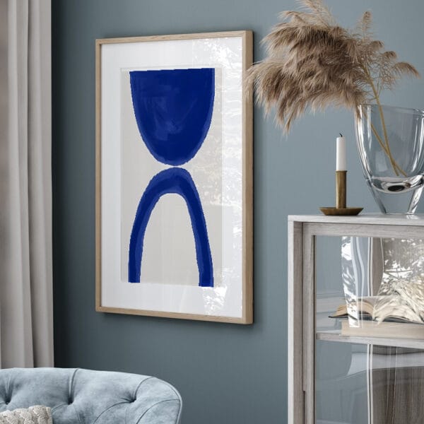 Blue Abstract Poster – Your Polka Dots